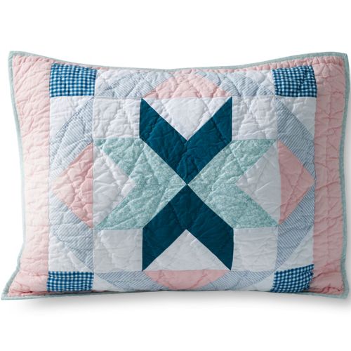 Patchwork Quilted Pillow Shams | Lands' End