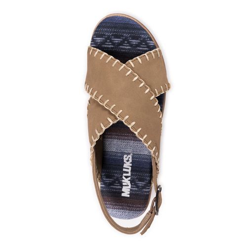 Women's Criss Cross Leather Sandals | Lands' End