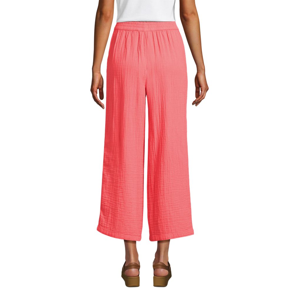 Gauze crop pants store