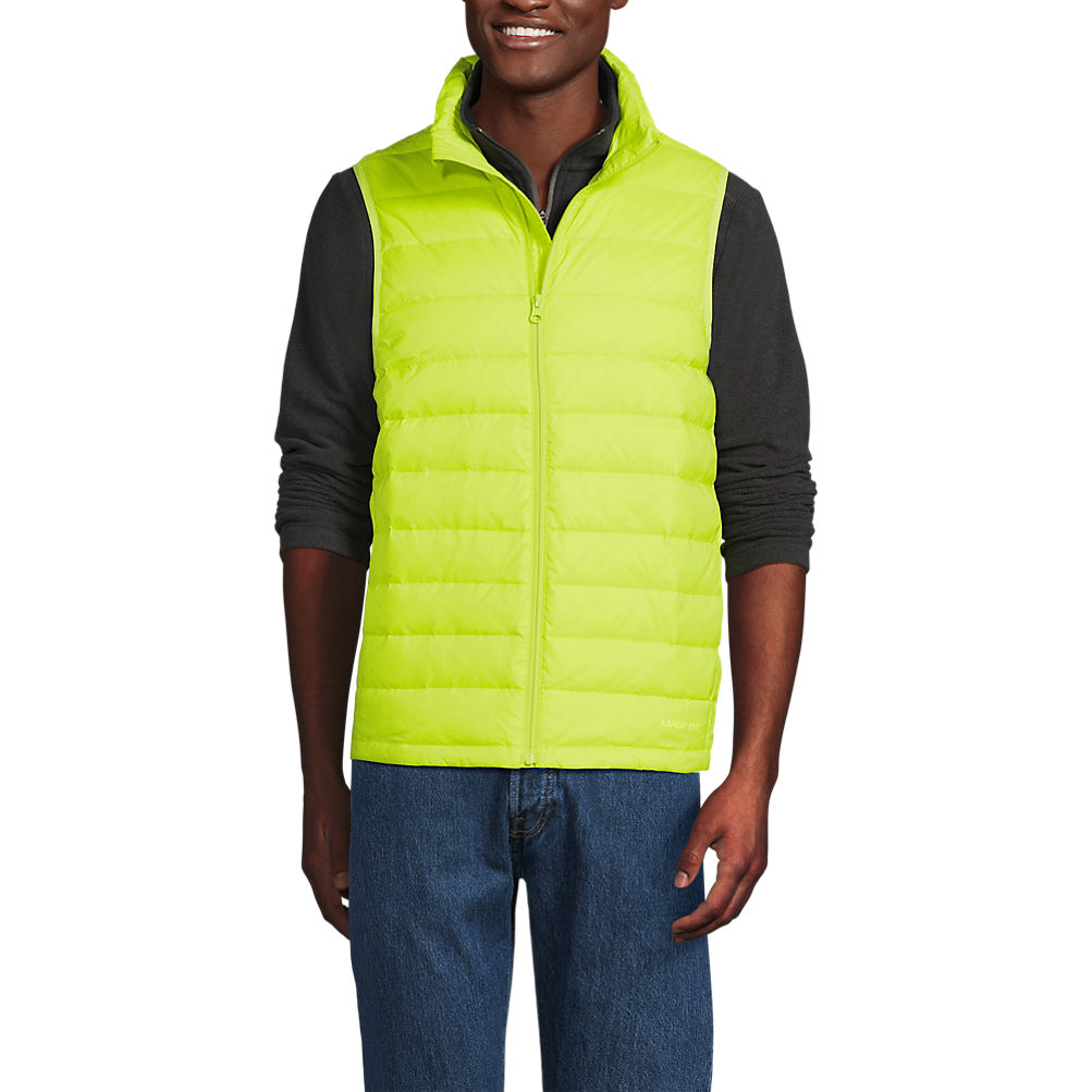 Men's Wanderweight Packable Down Vest | Lands' End Men's Wanderweight Packable Down Vest | Lands' End